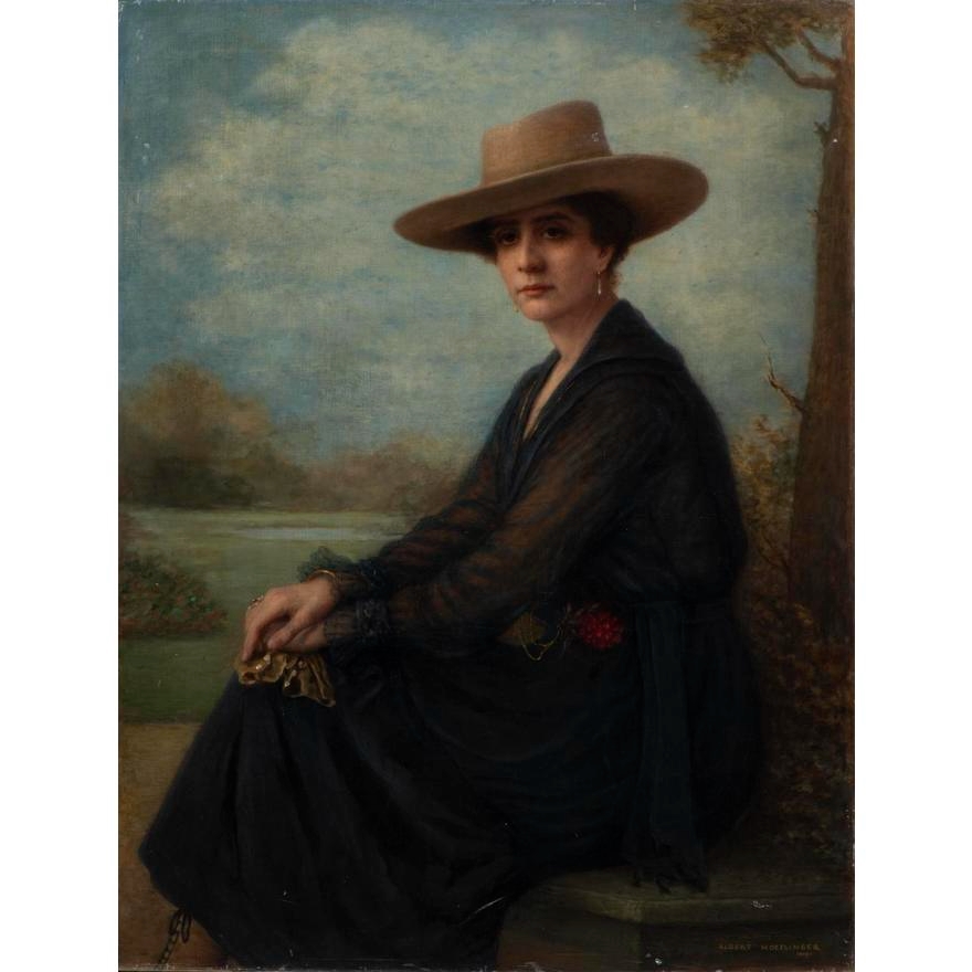 Albert Höflinger | Portrait de femme (1917) | MutualArt