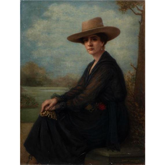 Albert Höflinger | Portrait de femme (1917) | MutualArt