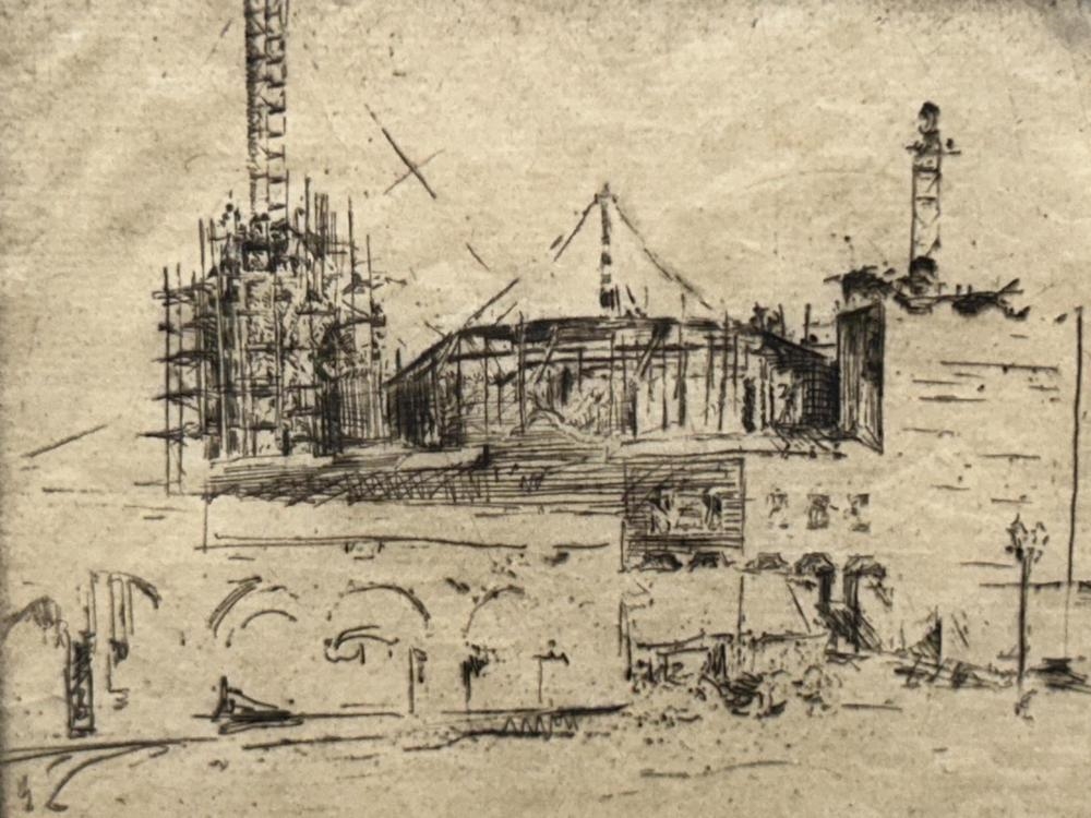 Velma Adams | Velma Adams Architecture Etching (1902) | MutualArt