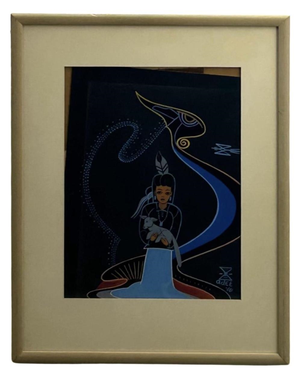 Adee Dodge | This stunning artwork features bold and vibrant solid ...