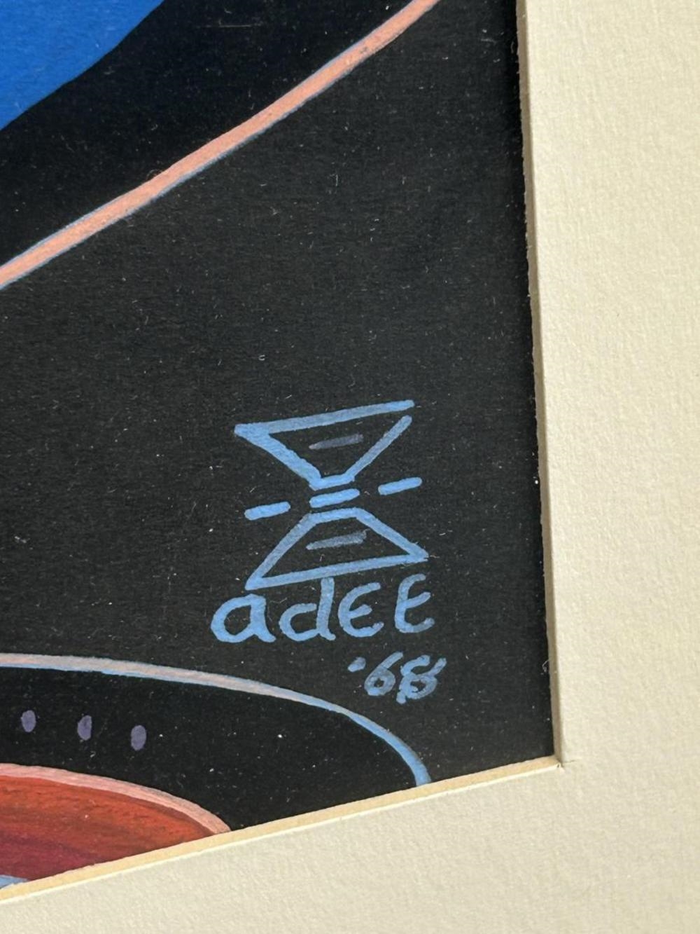 Adee Dodge | This stunning artwork features bold and vibrant solid ...