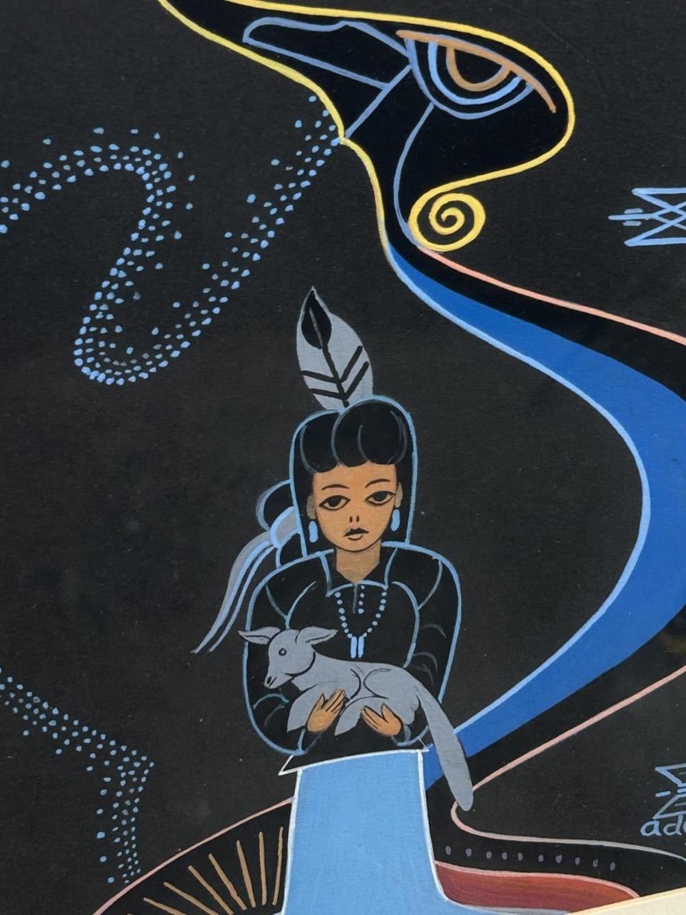 Adee Dodge | This stunning artwork features bold and vibrant solid ...