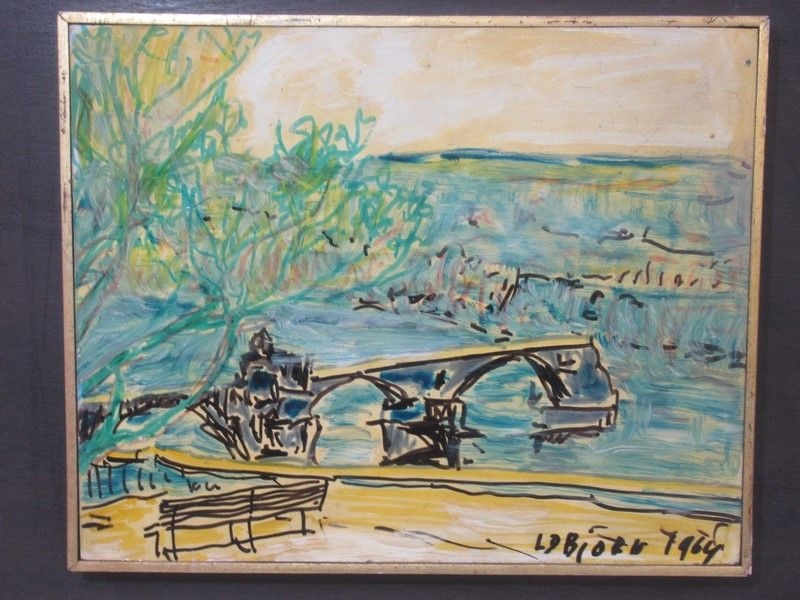 Louis DONNET | Bridge View (1969) | MutualArt