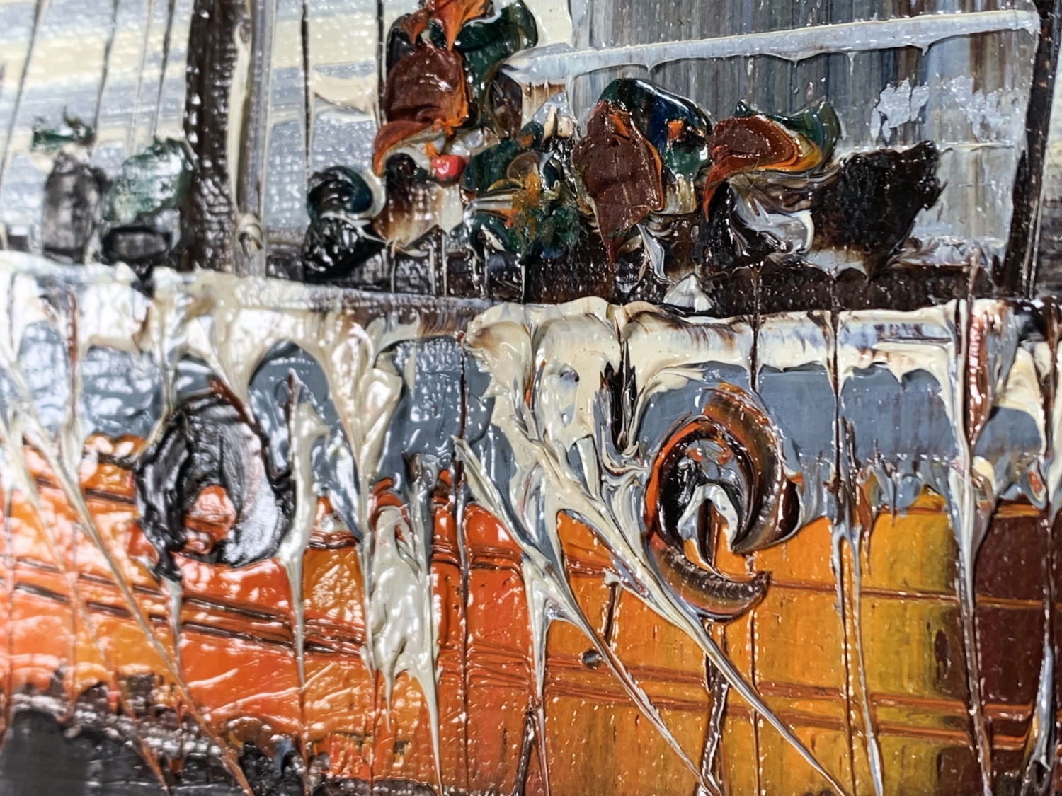 W. Jones | HARBOR PAINTING ON CANVAS SIGNED W. JONES | MutualArt