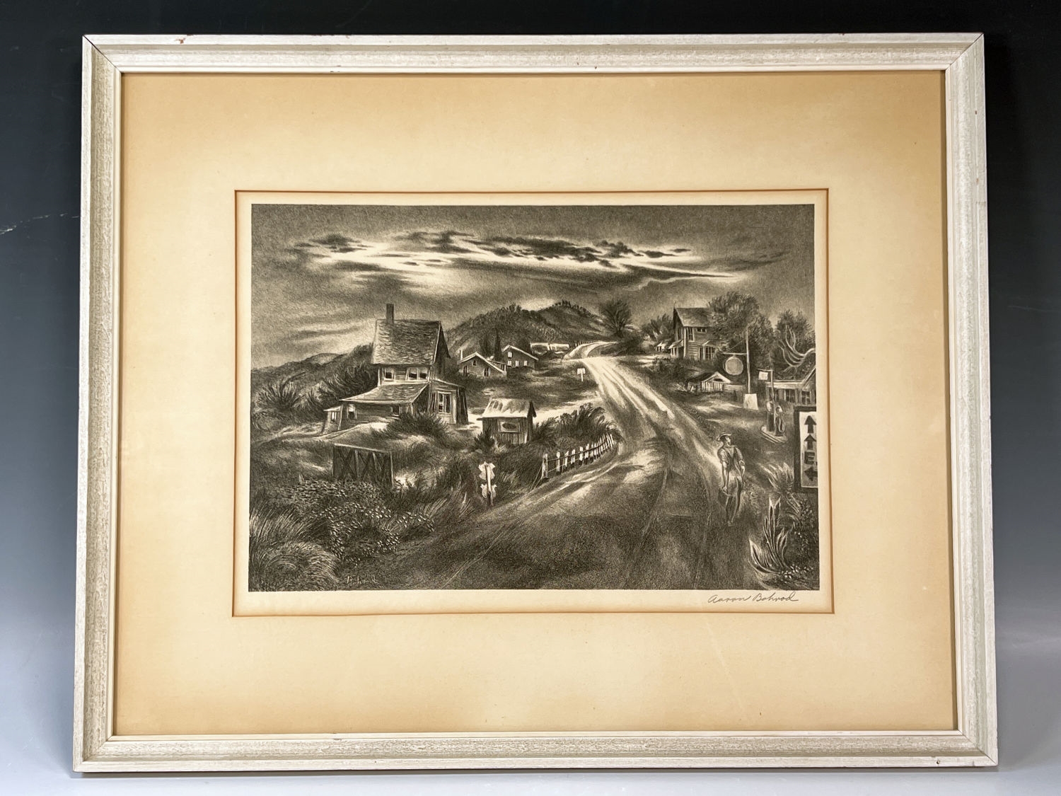 Aaron Bohrod | PENNSYLVANIA HIGHWAY SIGNED LITHO AARON BOHROD | MutualArt
