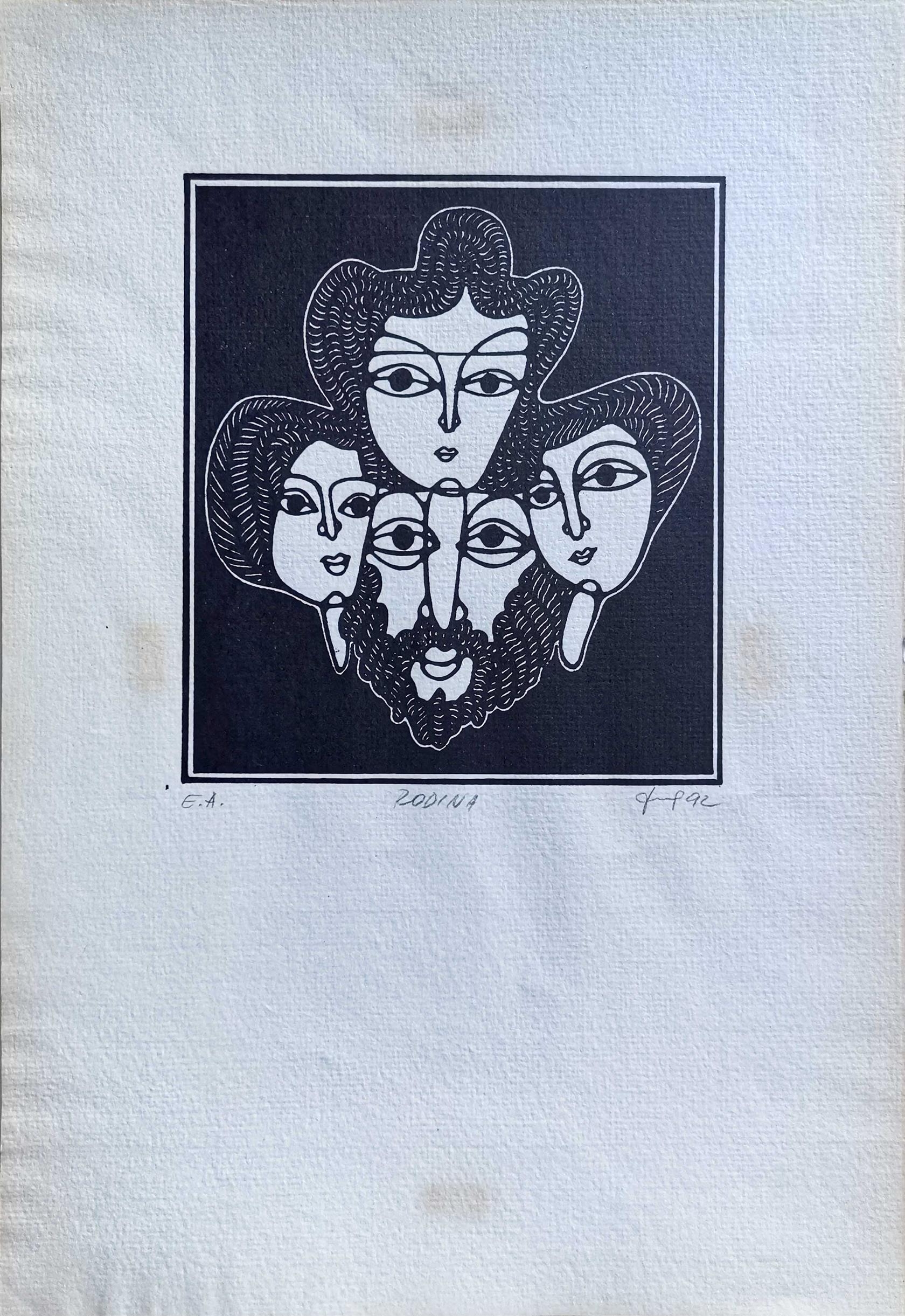 Jozef Danč | Rodina (1992) | MutualArt