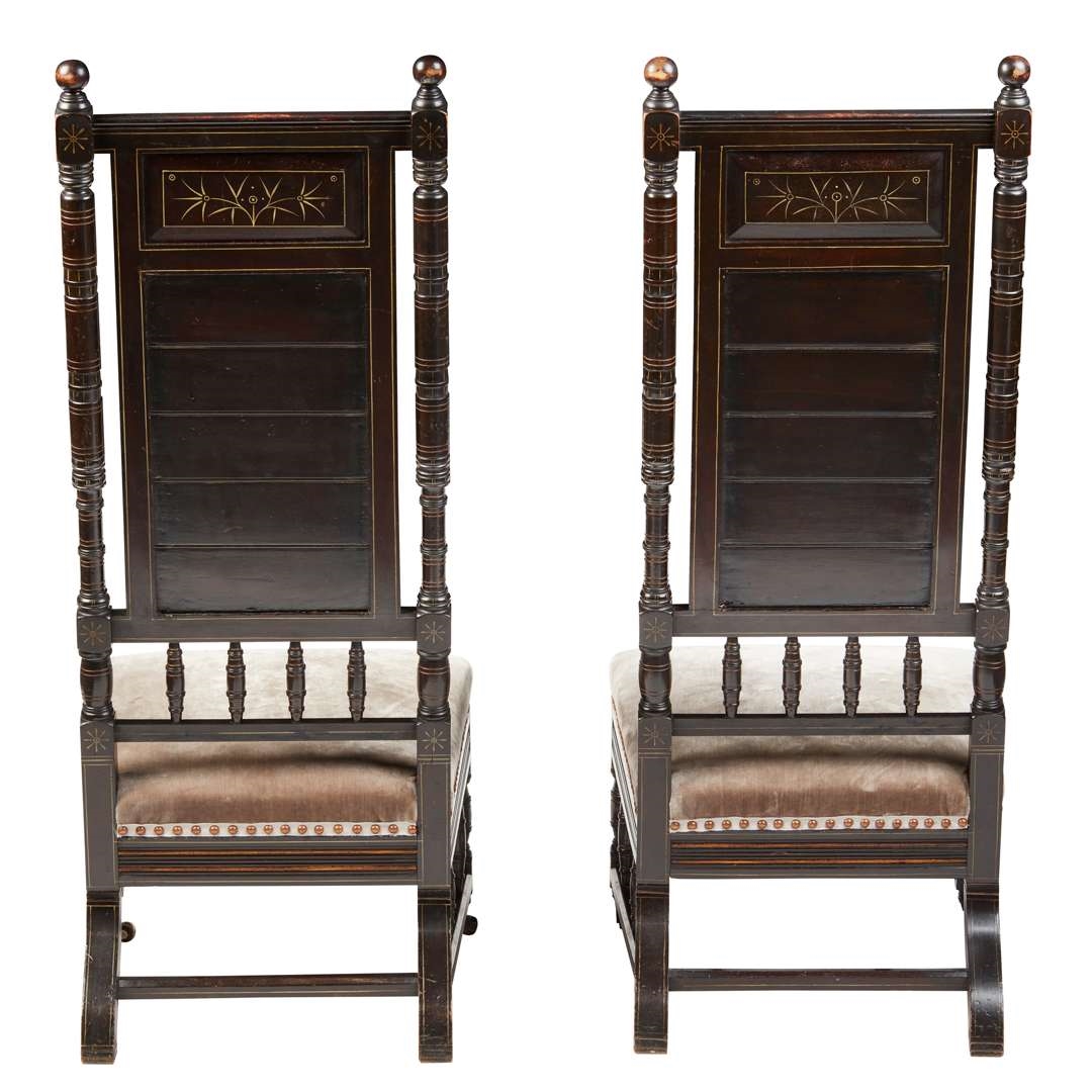 Daniel Cottier | PAIR OF AESTHETIC MOVEMENT DRAWING ROOM CHAIRS, CIRCA ...