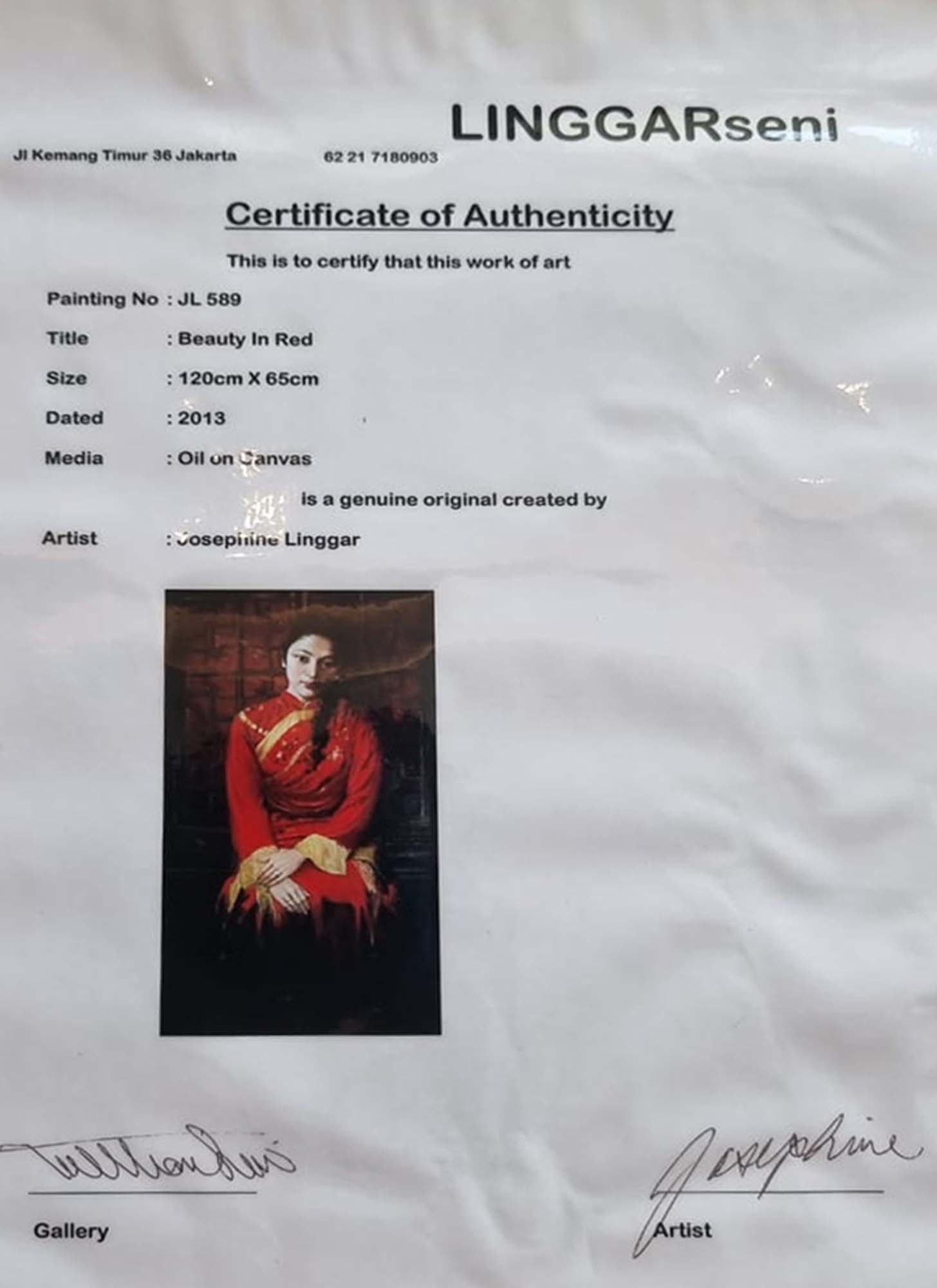 Josephine Linggar | Beauty in Red (2013) | MutualArt