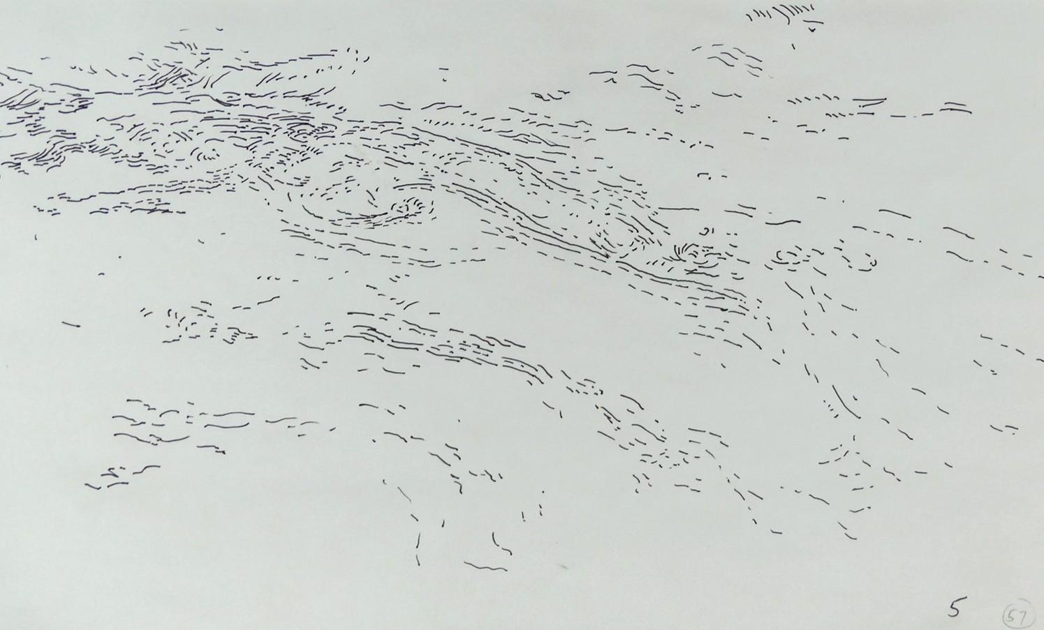 David Merritt | Two pen and ink drawings on paper by contemporary ...