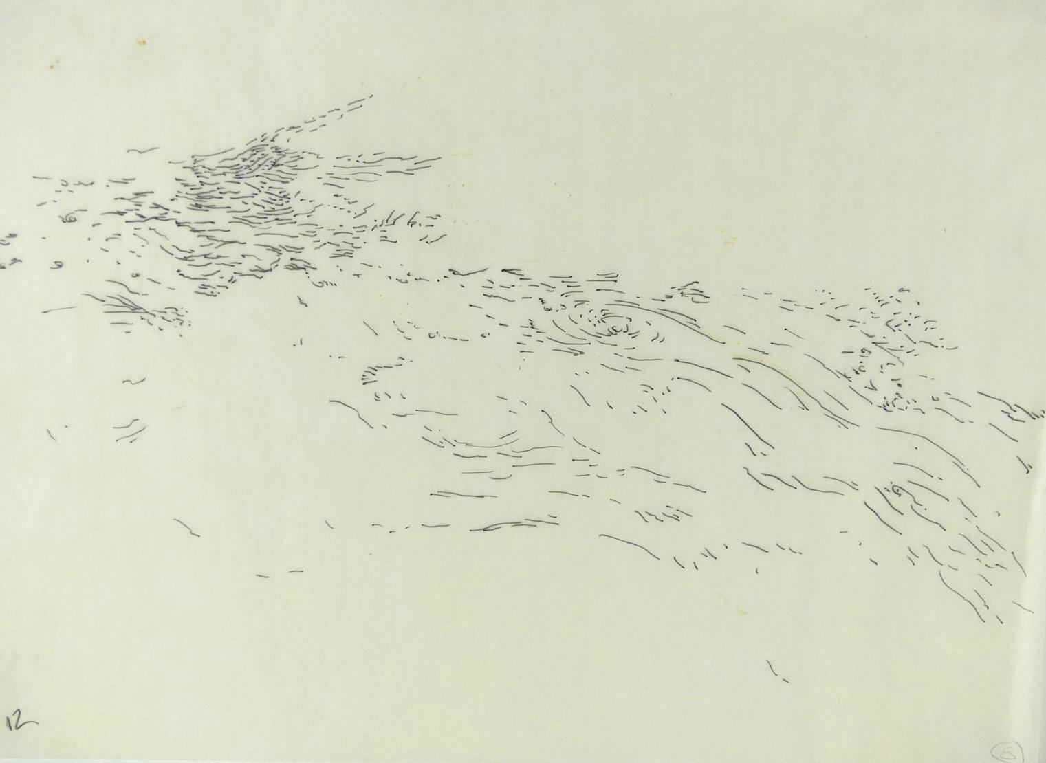 David Merritt | Two pen and ink drawings on paper by contemporary ...