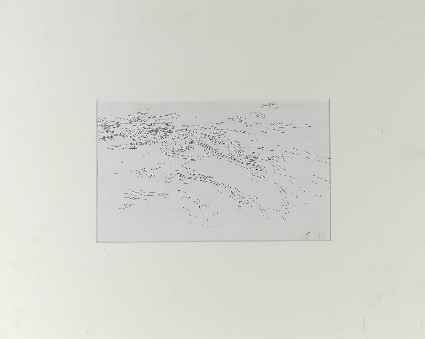 David Merritt | Two pen and ink drawings on paper by contemporary ...