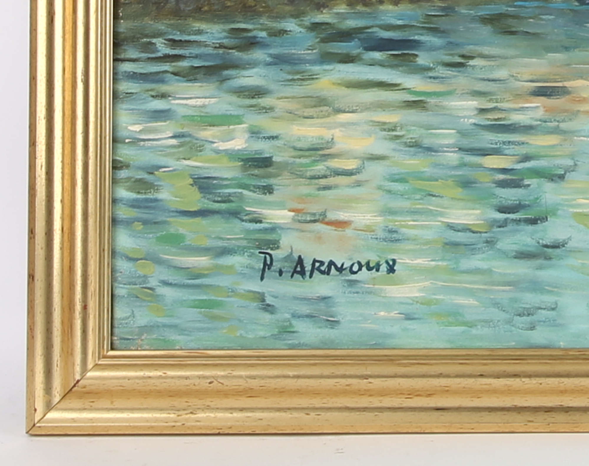 P. Arnoux | Impressionist river scene | MutualArt