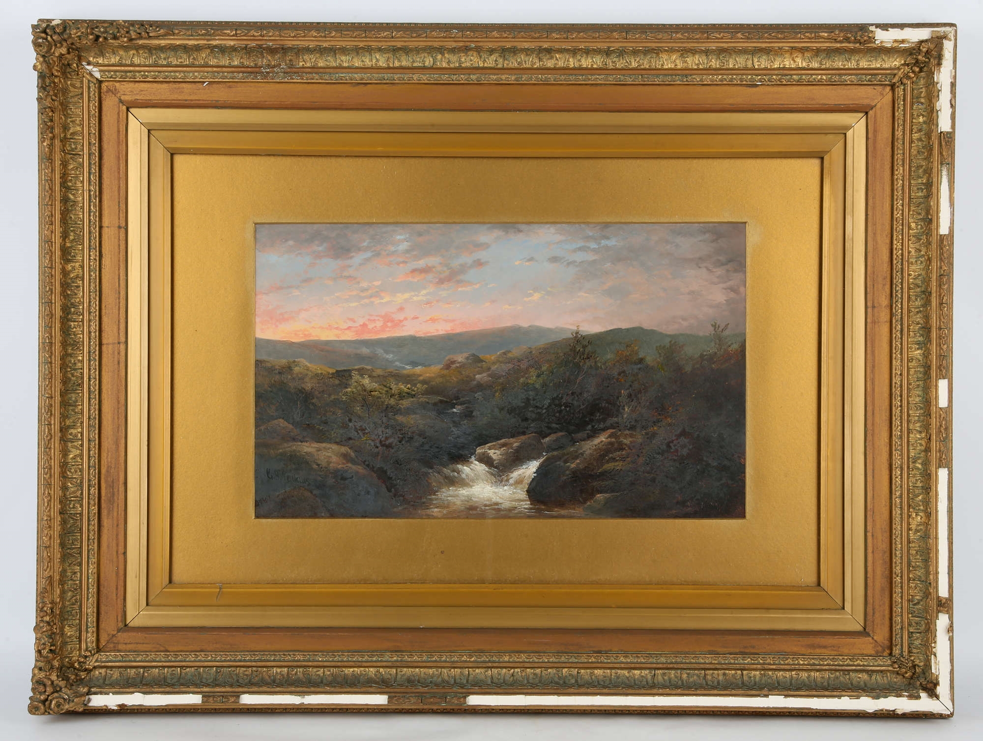 George Henry Jenkins | A moorland stream | MutualArt