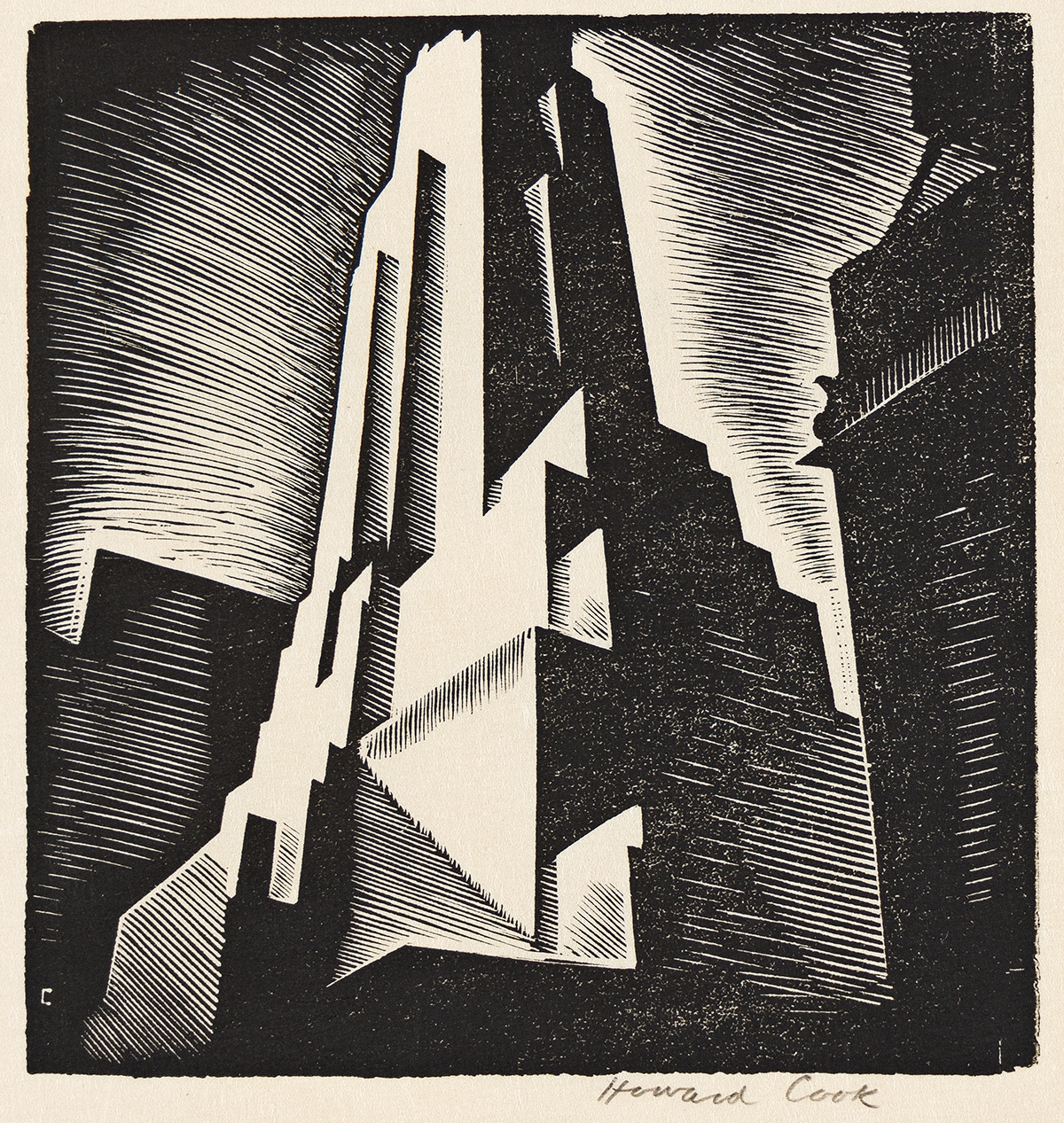 Howard Norton Cook | Skyscraper #1 (New York Towers) (1929) | MutualArt