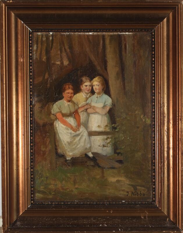 Jacob Nöbbe | Three maids in a forest | MutualArt