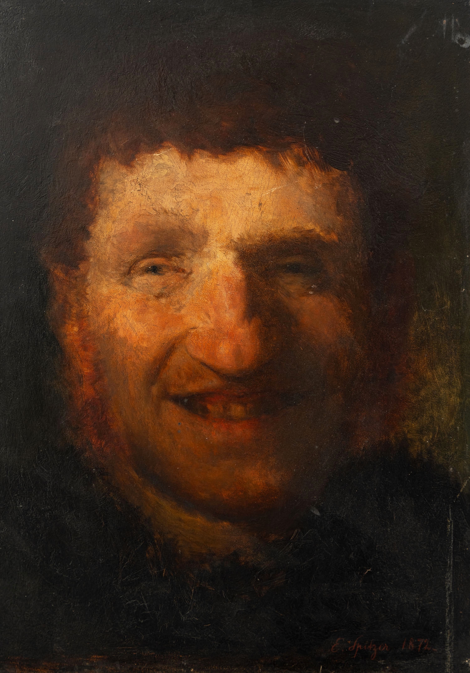 Emanuel Spitzer | smiling man | MutualArt