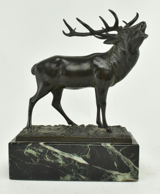 Josef Franz Pallenberg | sculpture of wild stag | MutualArt