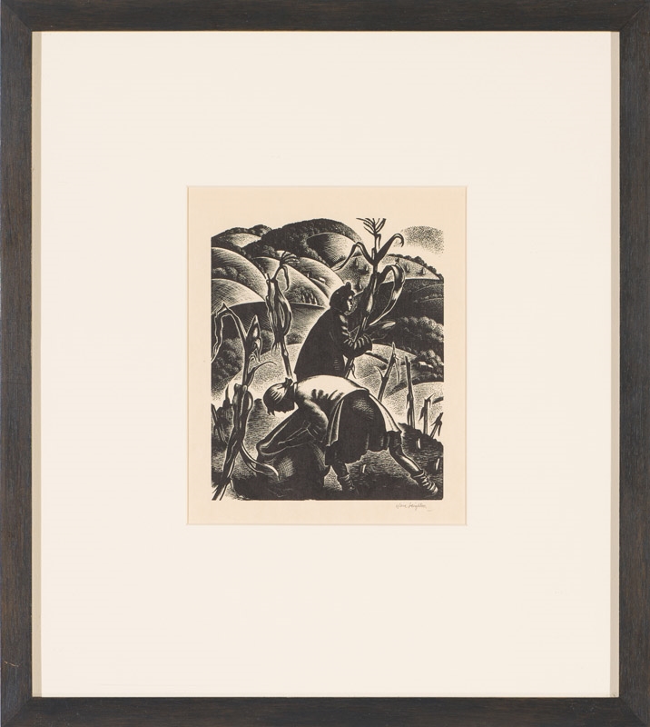 Clare Leighton | Corn Pulling (Lehman 641 (1952) | MutualArt