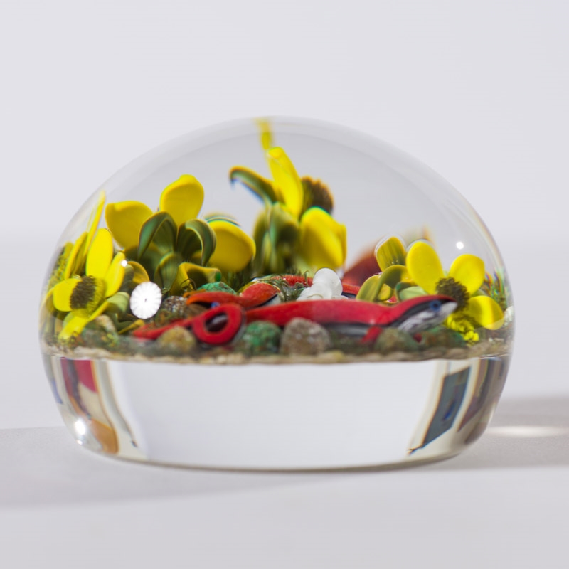 Gordon Appelbe Smith | Two Red Salamanders Paperweight (2003) | MutualArt