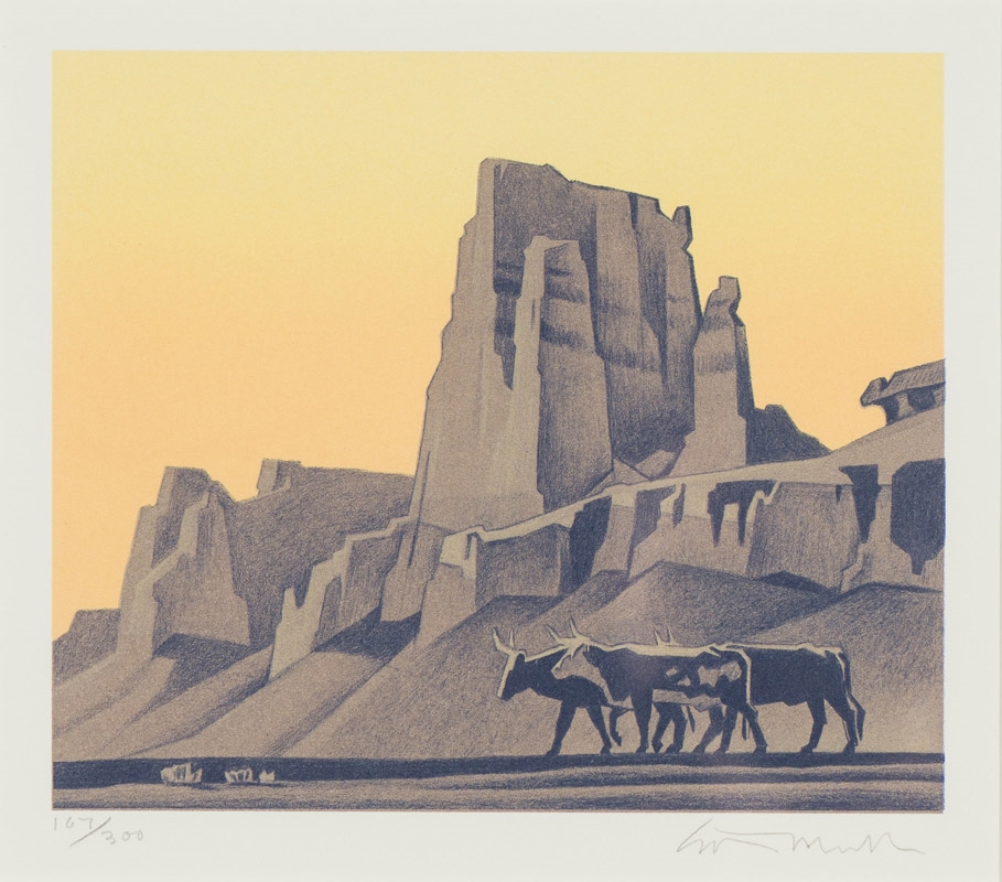 Ed Mell | Storm and Desert Wash (2007) | MutualArt