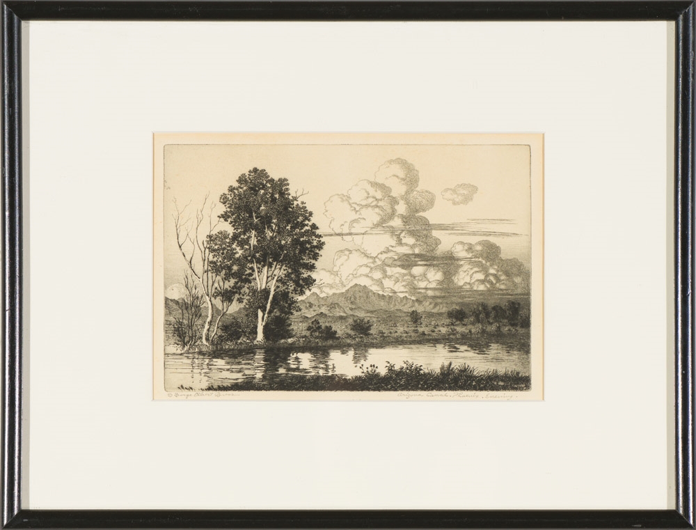 George Elbert Burr | Arizona Canal, Phoenix, Evening S. 254 (Circa 1925 ...