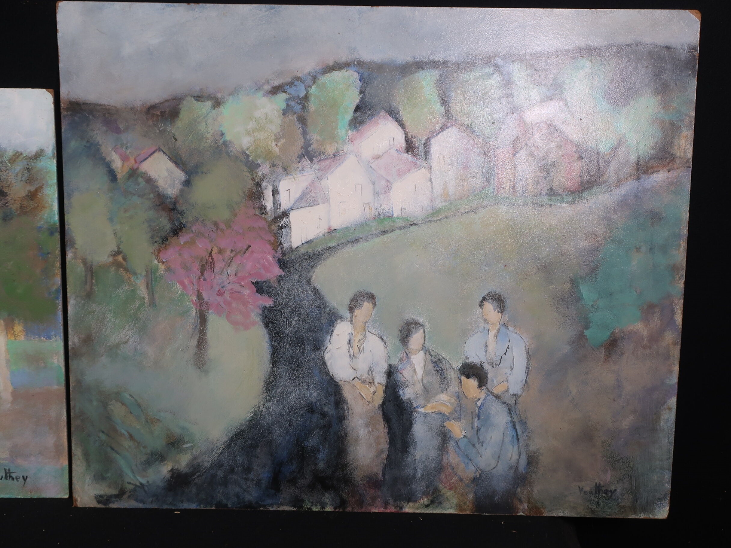 Pierre Vauthey | VAUTHEY. Paysages animés de personnages. Trois | MutualArt