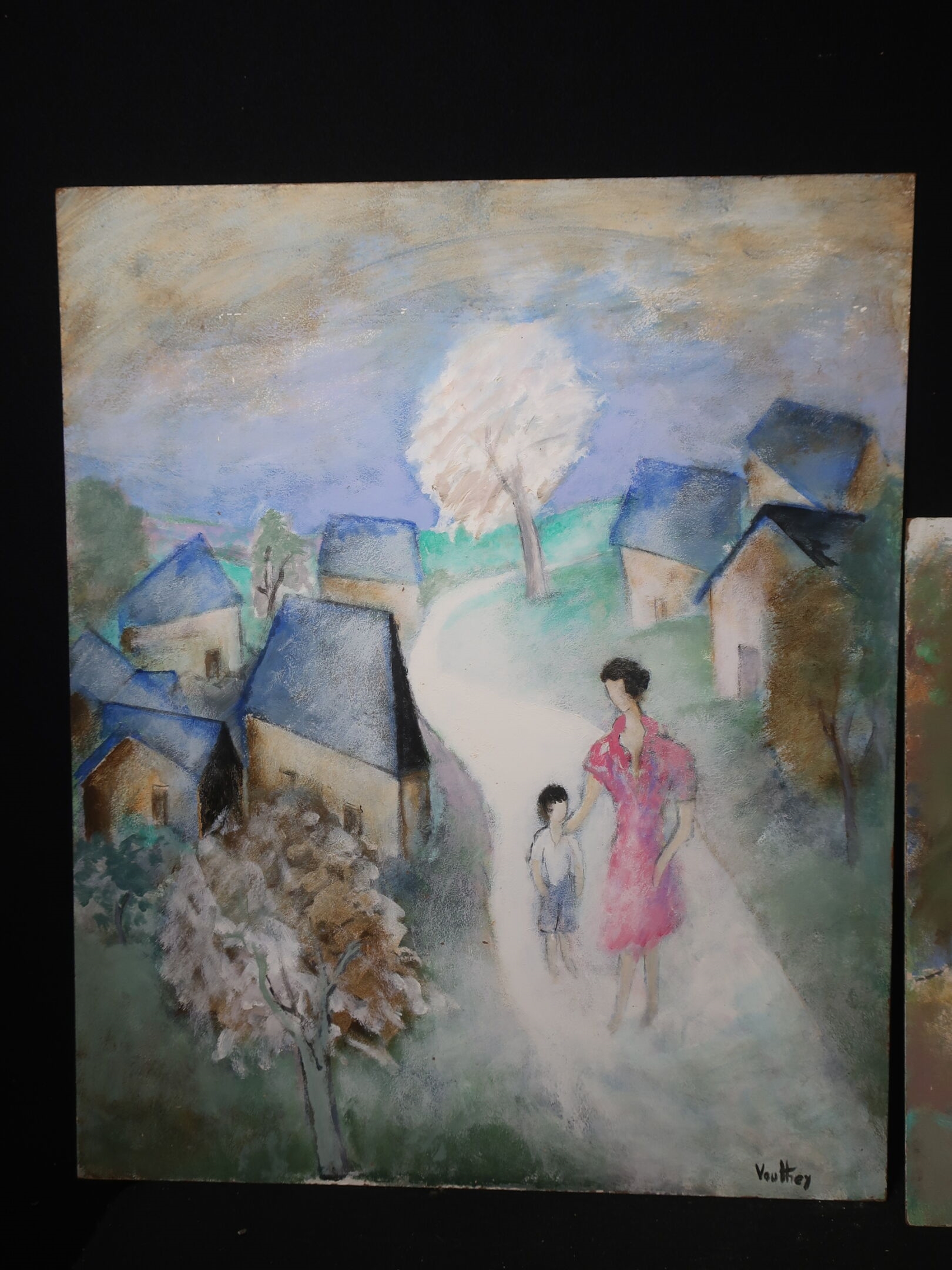 Pierre Vauthey | VAUTHEY. Paysages animés de personnages. Trois | MutualArt
