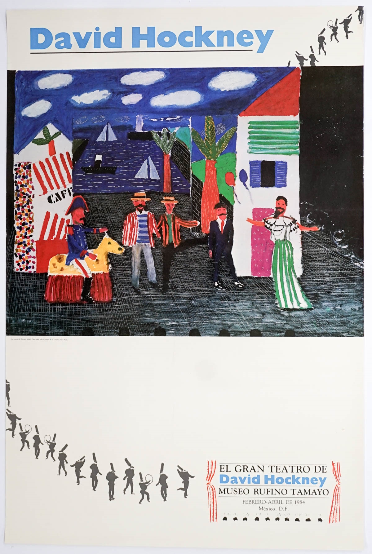 David Hockney | David Hockney Large Exhibition Poster (1984) | MutualArt