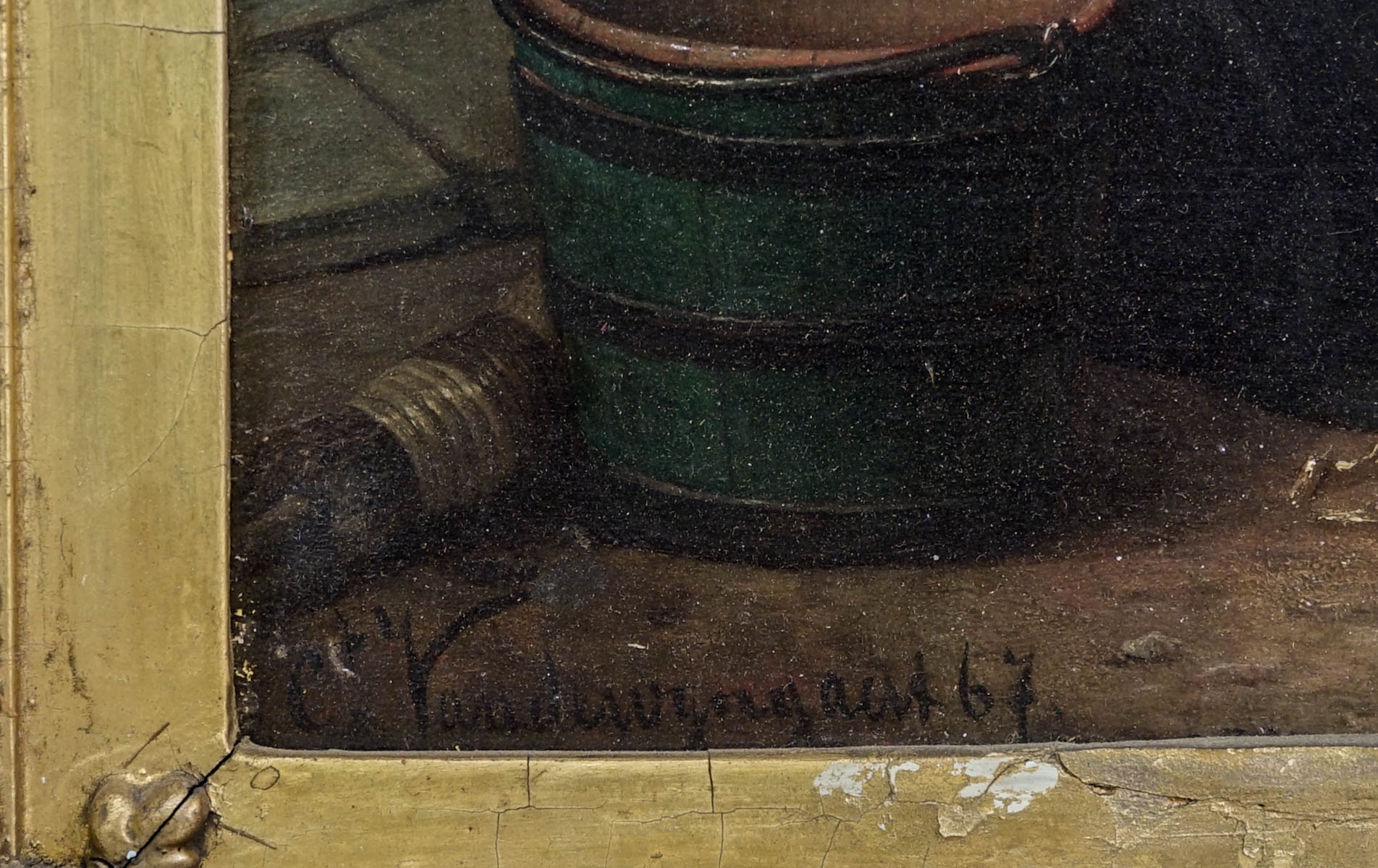 Constant van de Wyngaert | Untitled; woman peeling vegetables (1966 ...