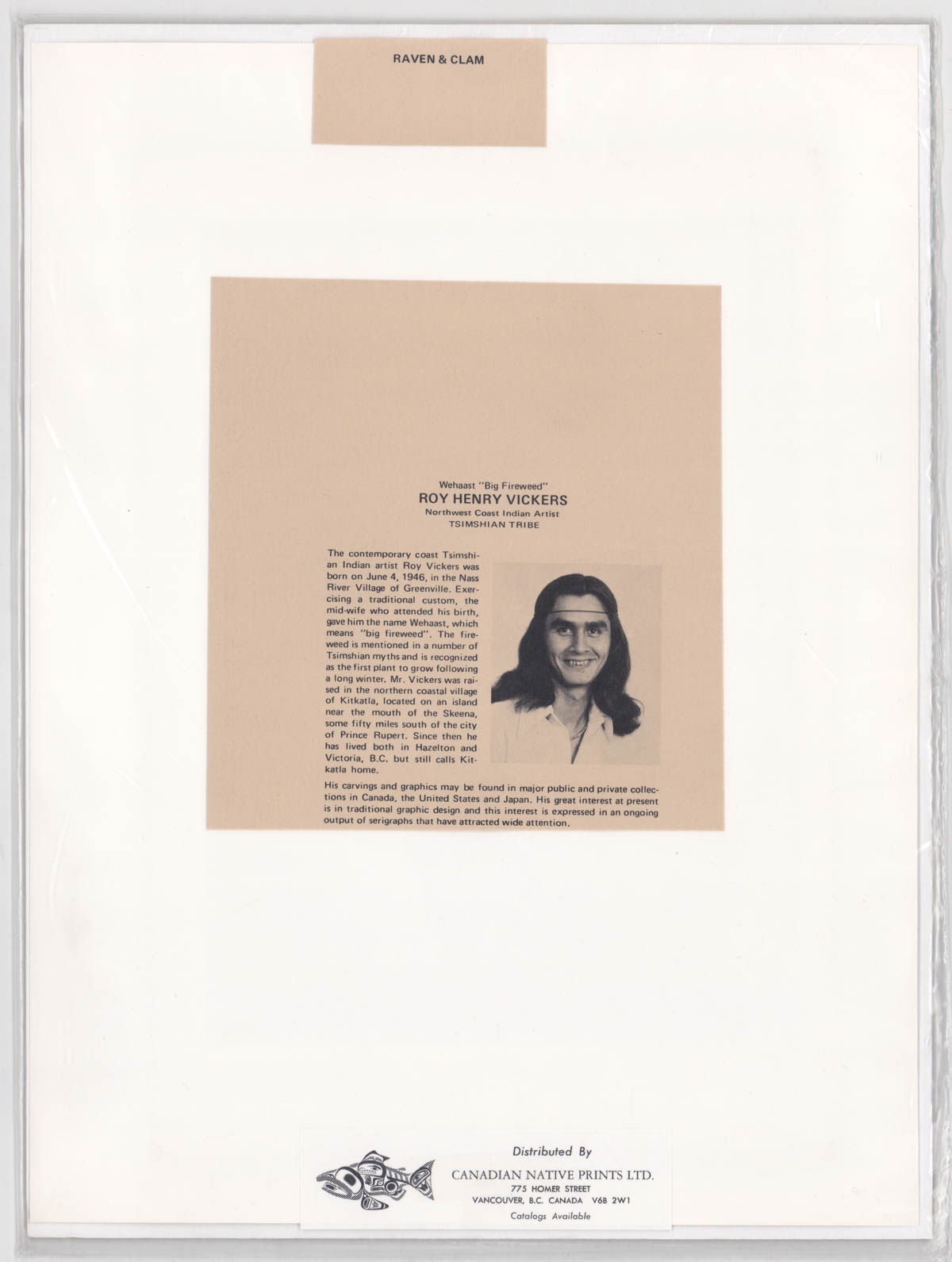 Roy Henry Vickers | Roy Henry Vickers NW Coast Tsimshian (5) Prints ...