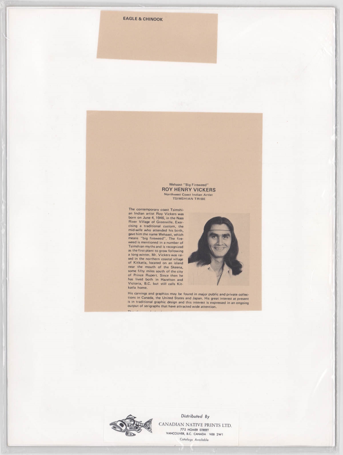 Roy Henry Vickers | Roy Henry Vickers NW Coast Tsimshian (5) Prints ...