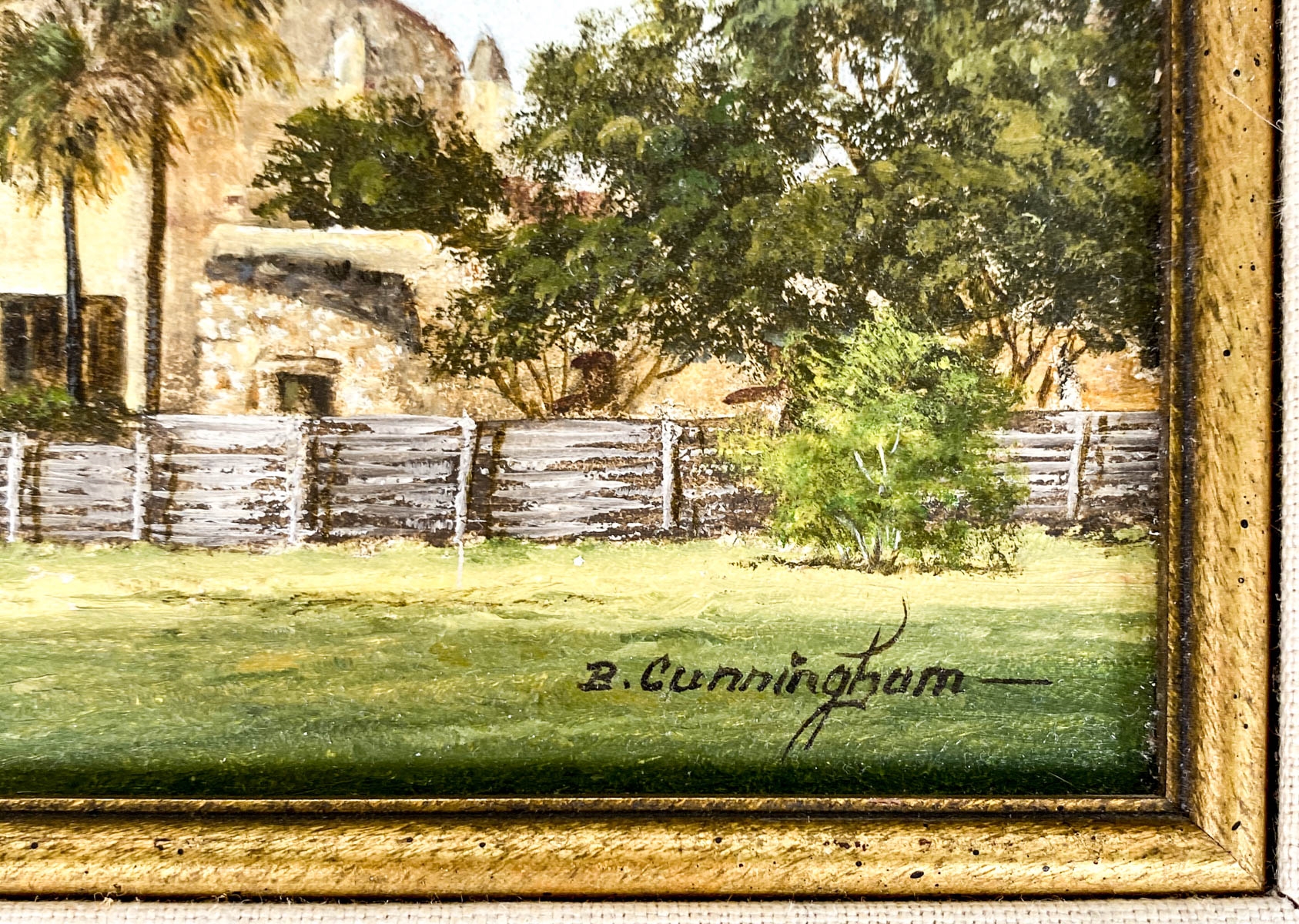 Betty Cunningham | Betty Cunningham Oil Painting [The Mission] | MutualArt