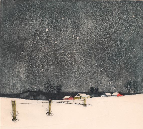 James A. Shell | James A. Shell S/N Etching [Winter Farm] (2014 ...