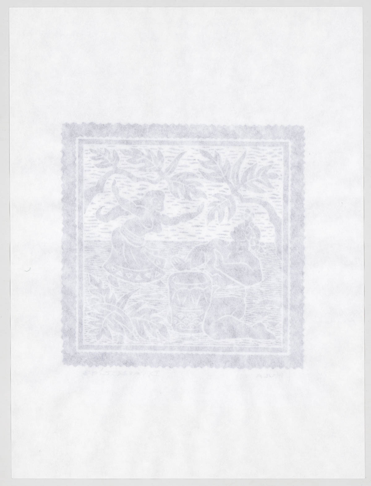 Dietrich Varez | Dietrich Varez Signed Woodcut [Hawaii Hulu] (1893 ...