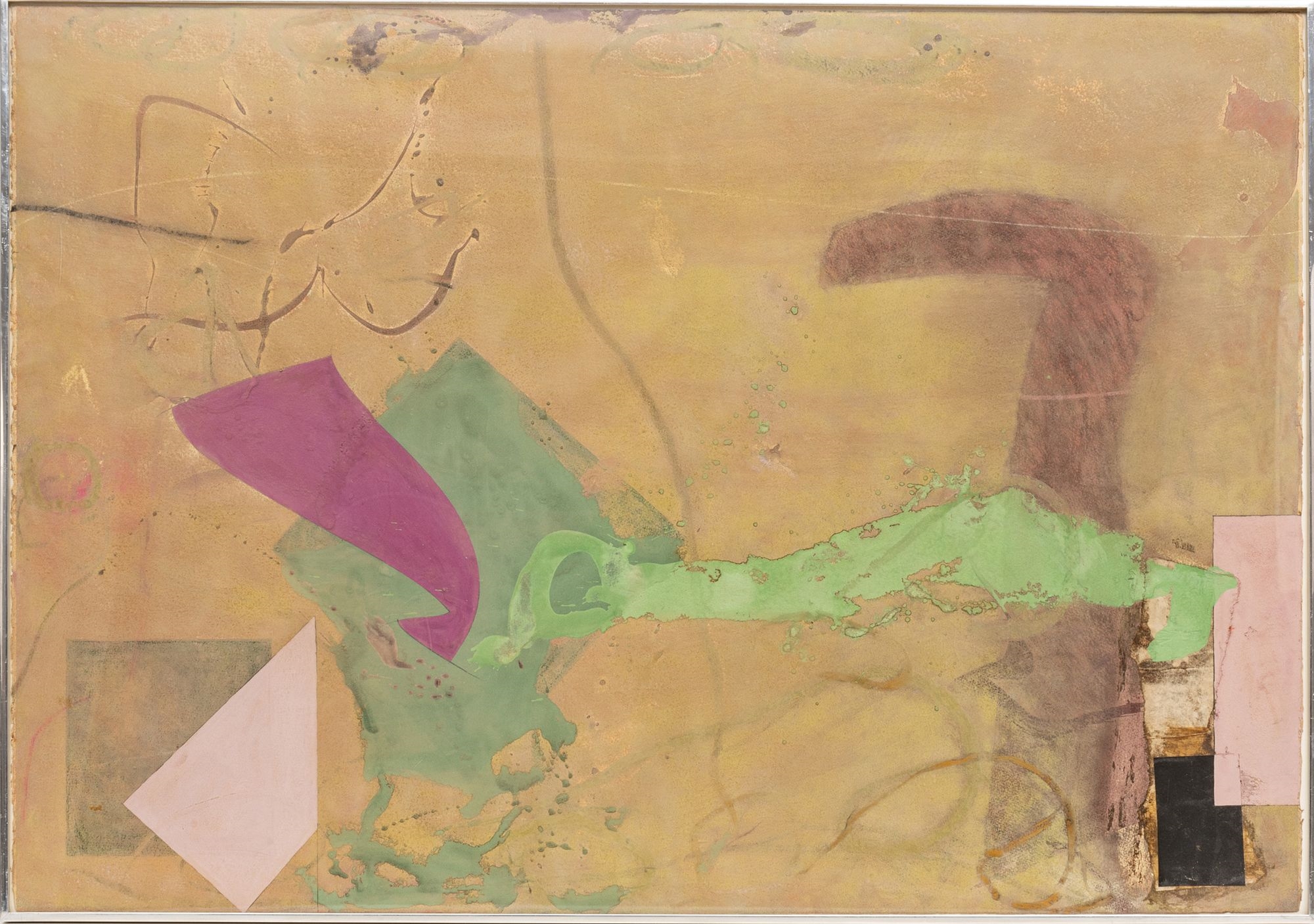 Peter Plagens | Peter Plagens (American, B. 1941) Mixed Media on Paper ...
