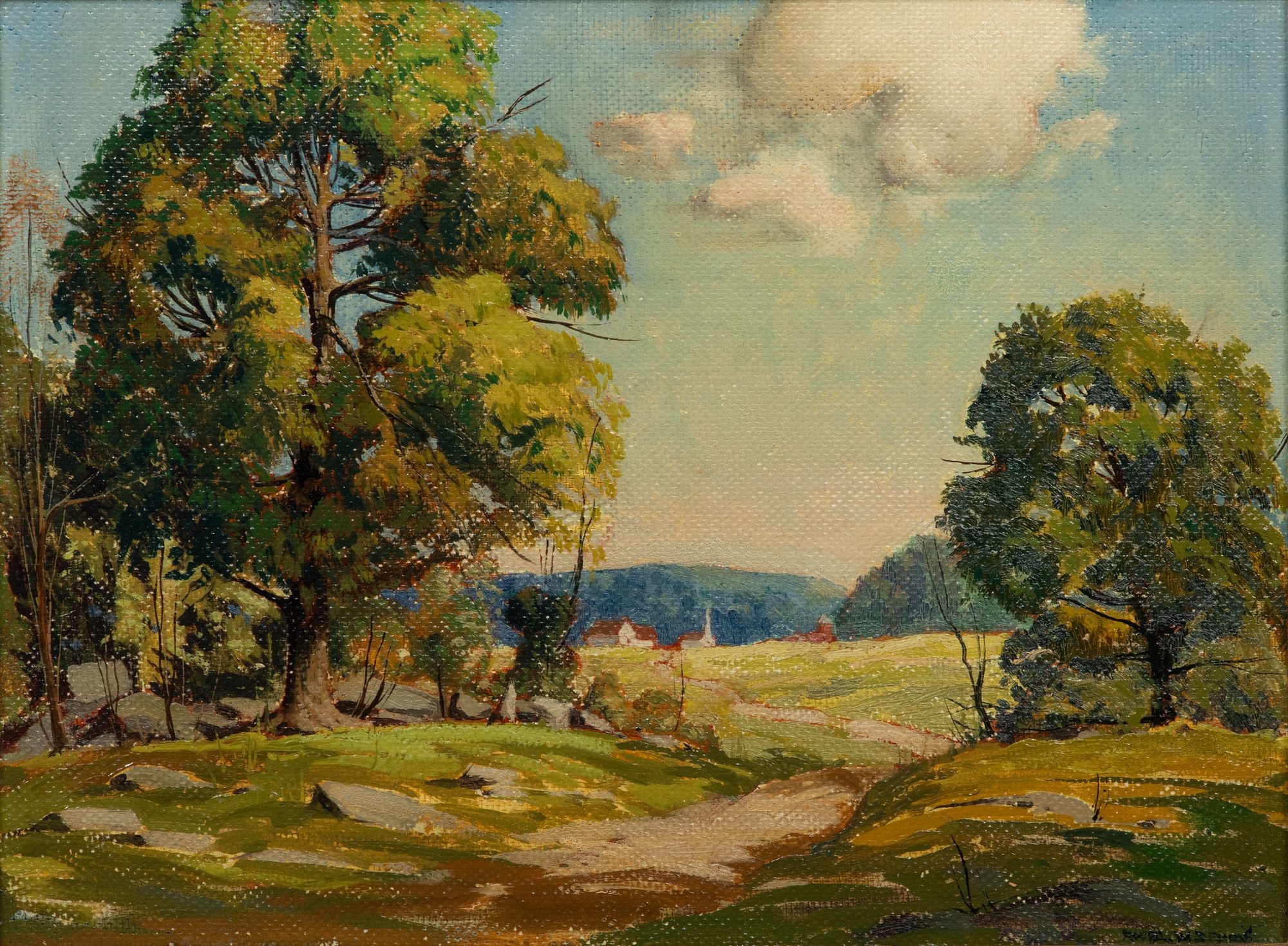 Roger Wilson Dennis | Roger Wilson Dennis, (Connecticut, 1902-96) Oil ...