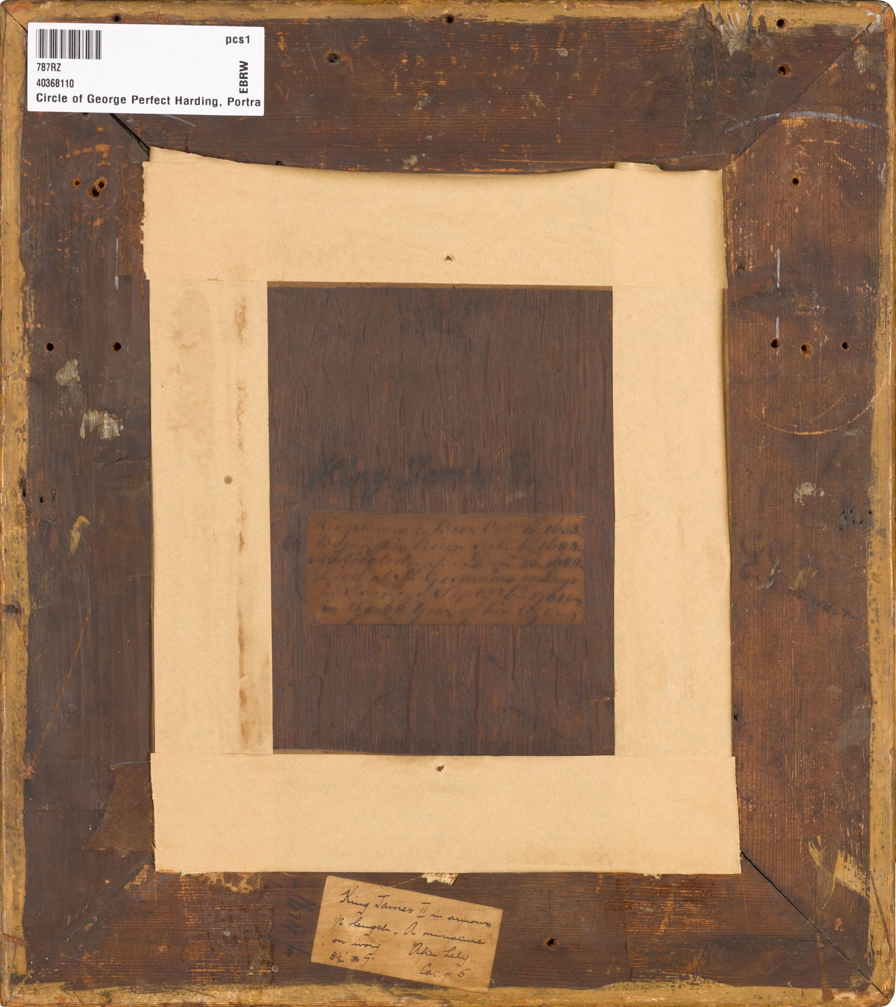 George Perfect Harding | Portrait of King James II (-1701 (19th Century ...