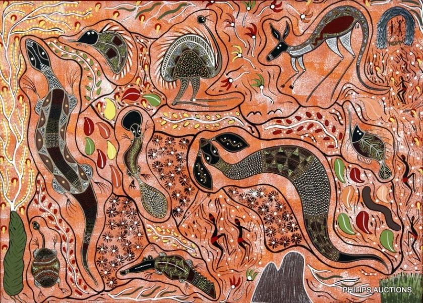 Worimi Wiradjuri | 'Mealtime Bounty' | MutualArt