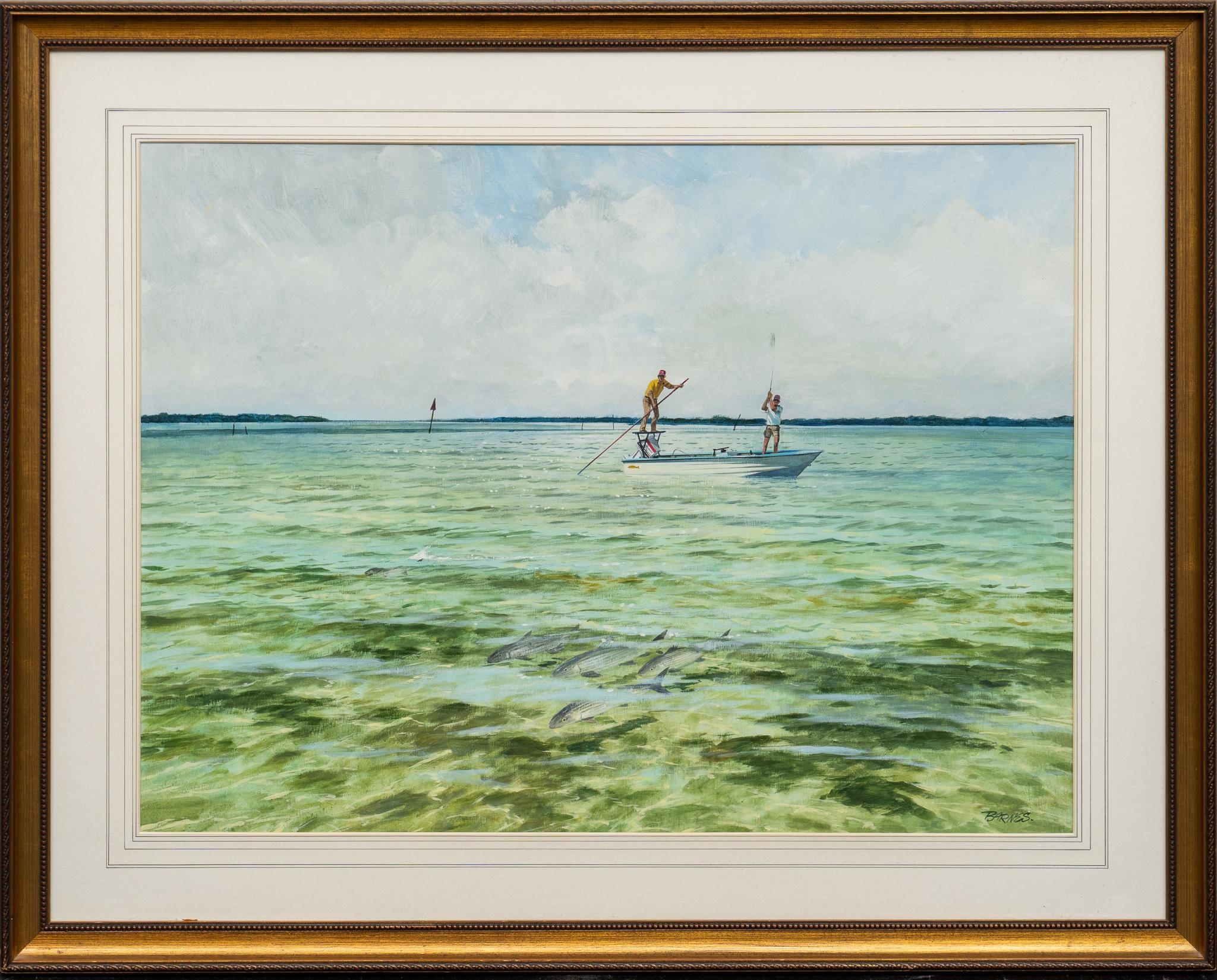 Al Barnes | Bay Fishing Scene | MutualArt