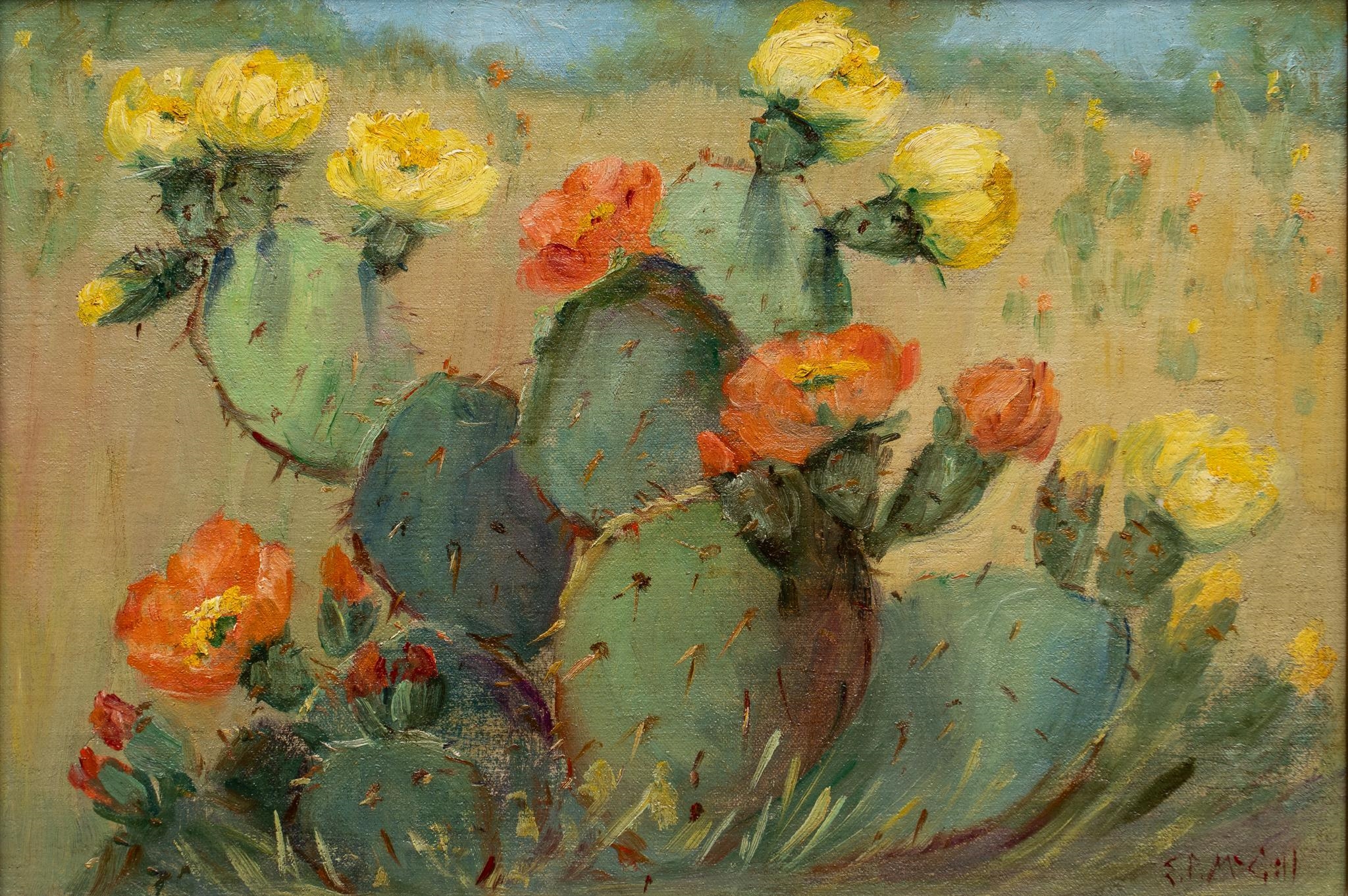 Eloise Polk McGill | Blooming Cactus | MutualArt
