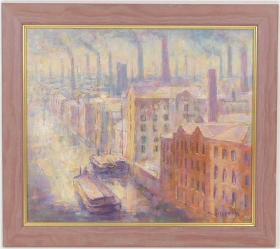 Michael Hipkins | Barges on the Irwell | MutualArt