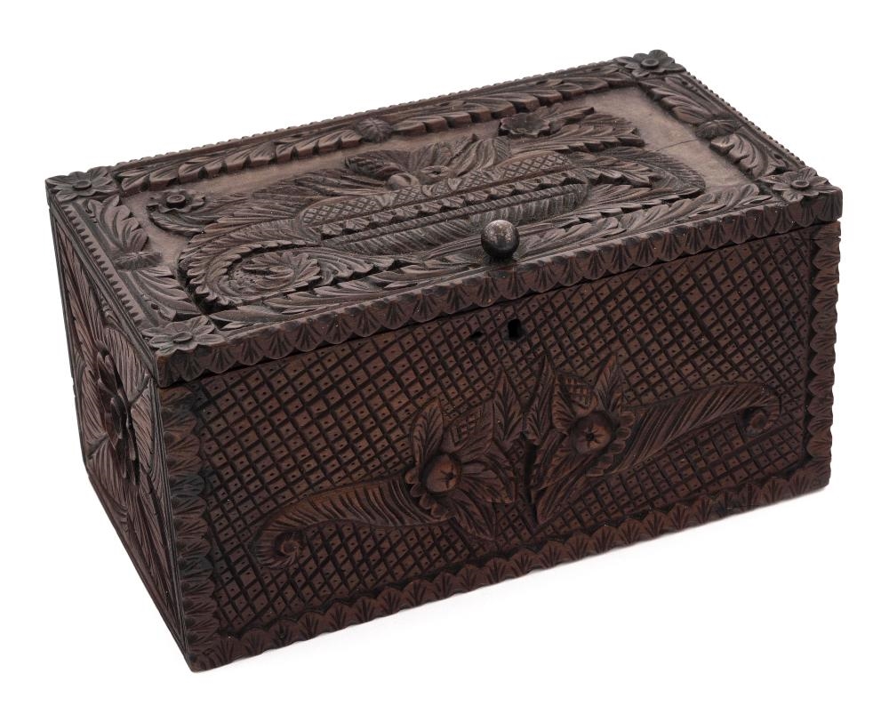 Samuel McIntire | FINELY CARVED BOX IN THE MANNER OF SAMUEL FIELD ...