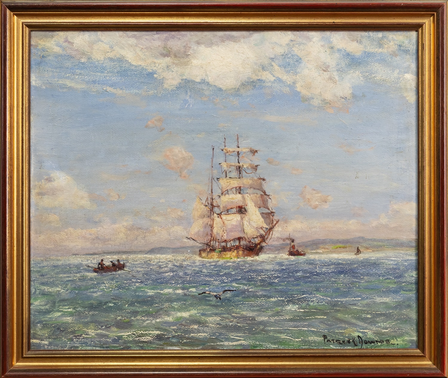 Patrick Downie | Sunset on the Ayrshire coast (1933) | MutualArt