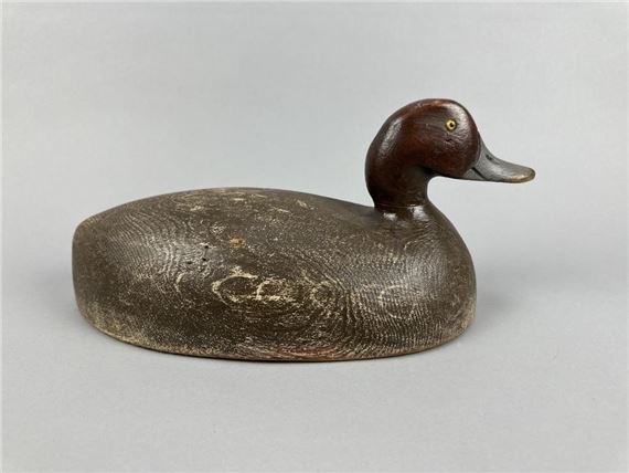 Doc Baumgardner | Redhead Drake Duck Decoy | MutualArt