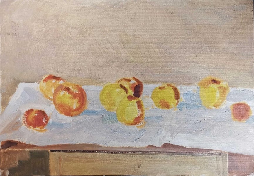 Ervin Semian | Zátišie - jablká | MutualArt