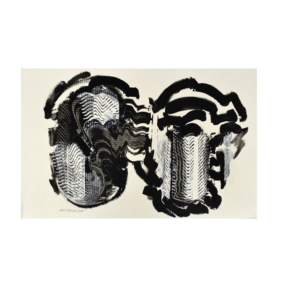 Robert Ranieri | Black and White Abstract Composition (1995) | MutualArt