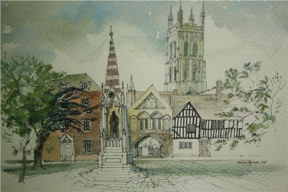 Graham Byfield | Gloucester Cathedral Close | MutualArt