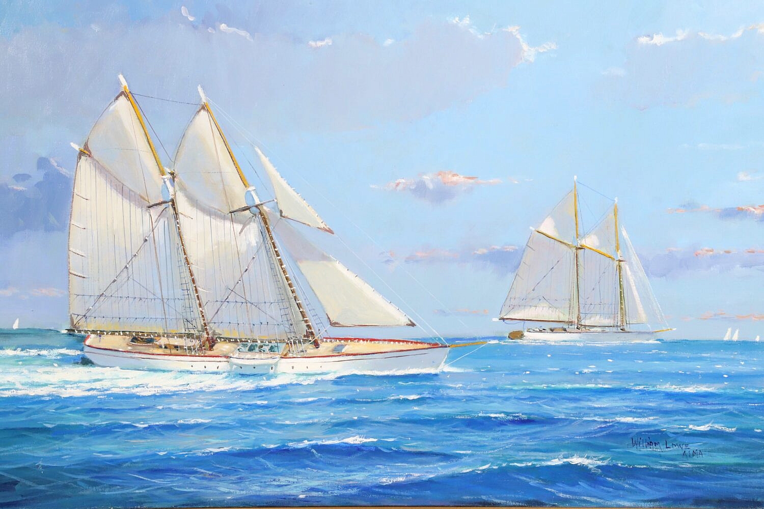 William Lowe | Schooners at Sea | MutualArt
