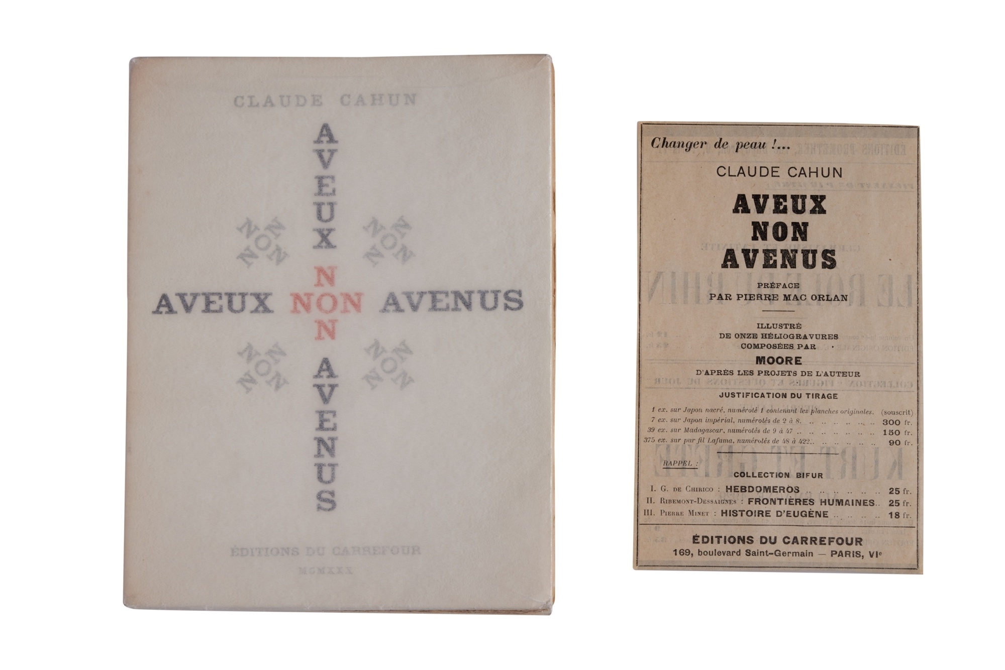 Claude Cahun | Aveux non Avenus (1930) | MutualArt