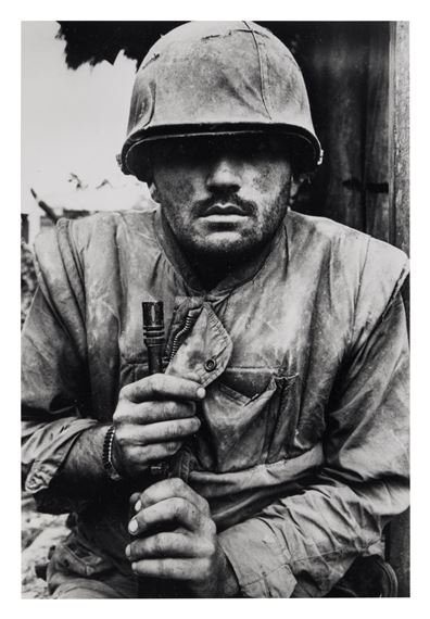 Don McCullin | Shell-shocked solider awaiting transportation away from ...